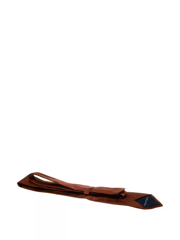 Ermenegildo Zegna Woven Tie - Brown