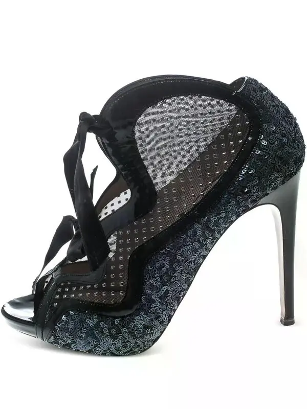 NICHOLAS KIRKWOOD Mesh Booties - Black