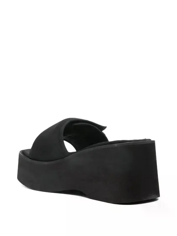 COURREGES 75mm Scuba Wave Platform Sandals