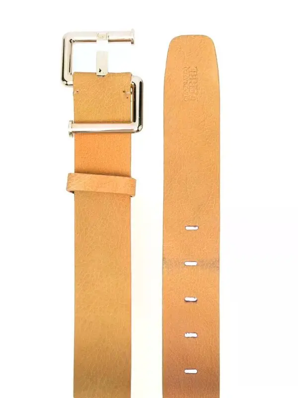 Gianfranco Ferre 1990s Abstract-buckle Belt