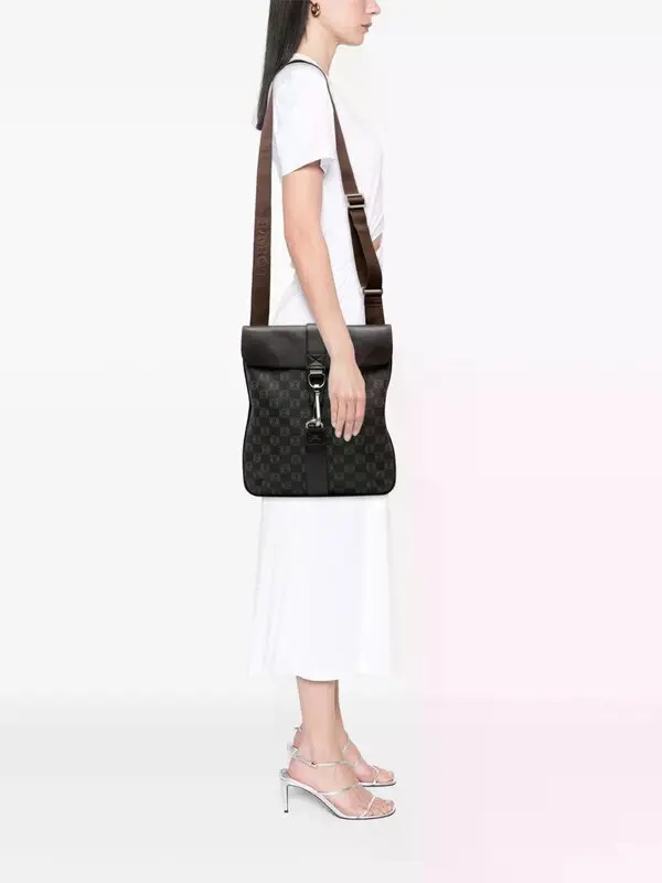 Loewe Anagram Coated Canvas Crossbody Bag - Brown