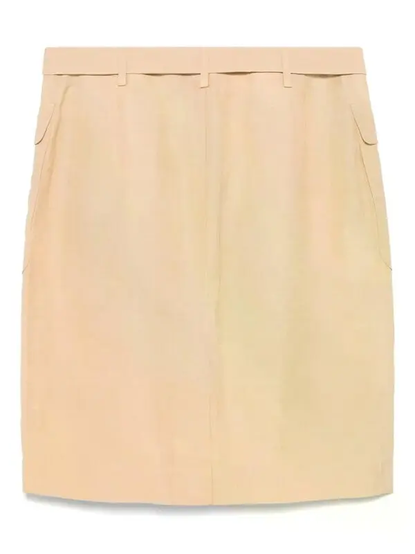 Hermès 2000s Slub-texture Mini Skirt