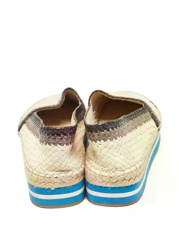 Prada Woven Platform Espadrilles