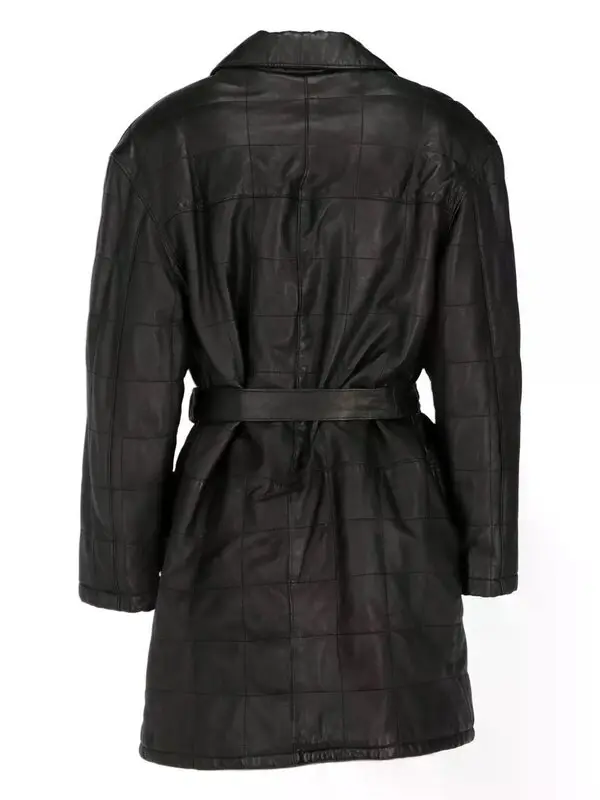 A.N.G.E.L.O. VINTAGE CULT 1990s Leather Belted Coat