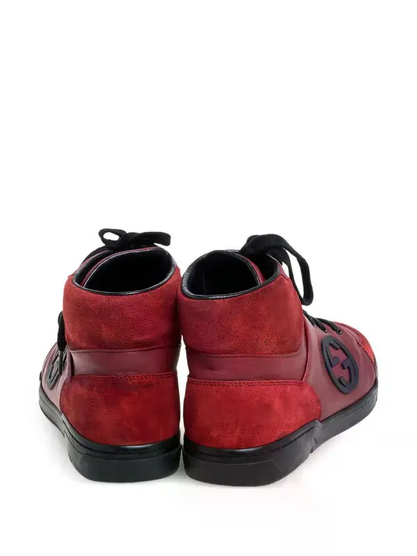 Gucci Leather Sneakers - Red