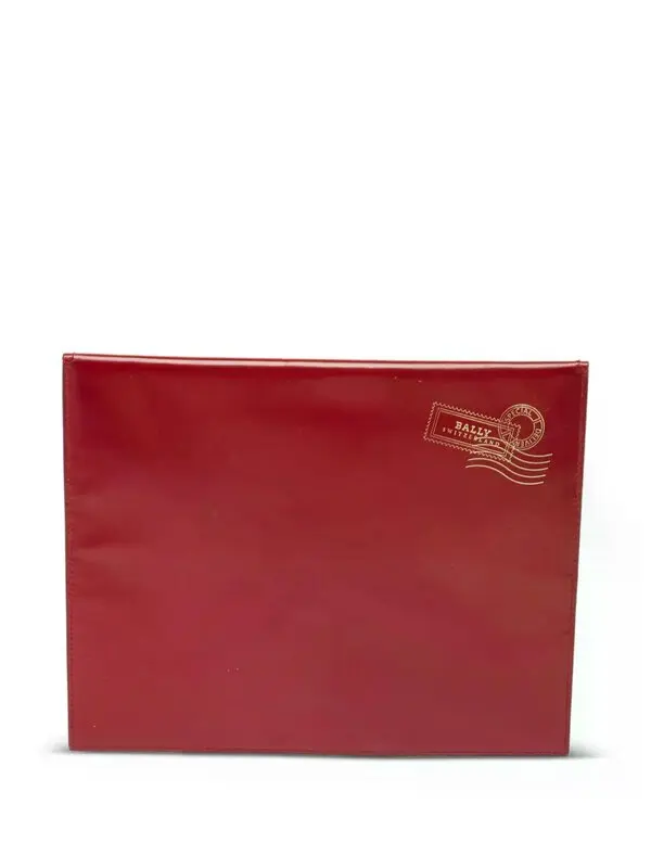 Bally Flap Leather Clutch