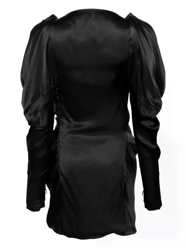 Vivienne Westwood 2000s Virginia Satin Mini Dress - Black