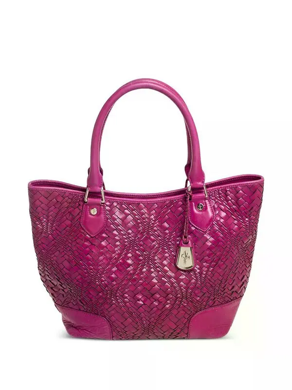 Cole Haan Woven Leather Tote Bag