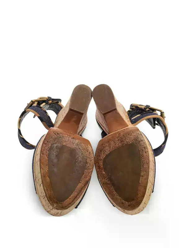 GIUSEPPE ZANOTTI 155mm Denim Platform Sandals