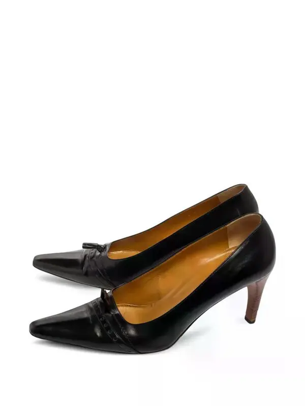 Gucci 80mm Pointed-toe Leather Pumps