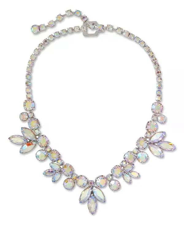 SUSAN CAPLAN 1960s Weiss Crystal-embellished Necklace - Silver