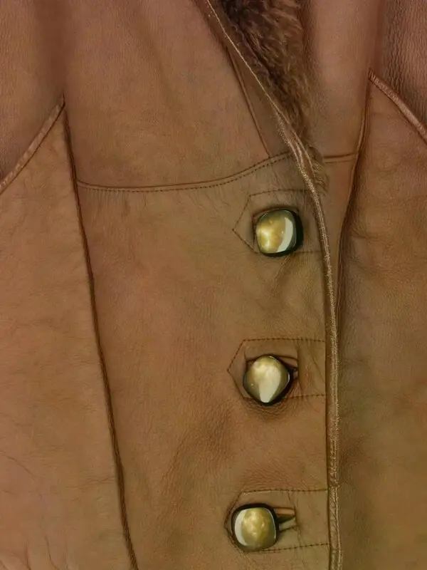 A.N.G.E.L.O. VINTAGE CULT 1980s Shearling Lapel Coat