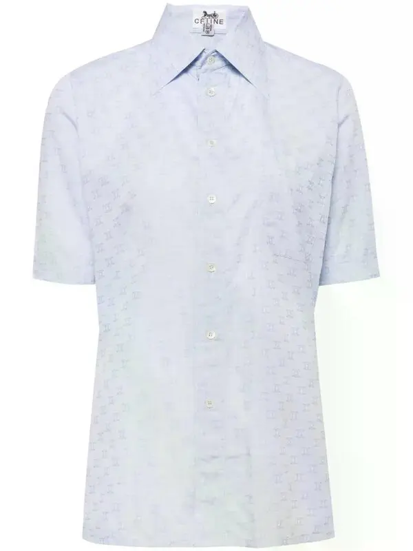 Celine Triomphe Jacquard Cotton Shirt
