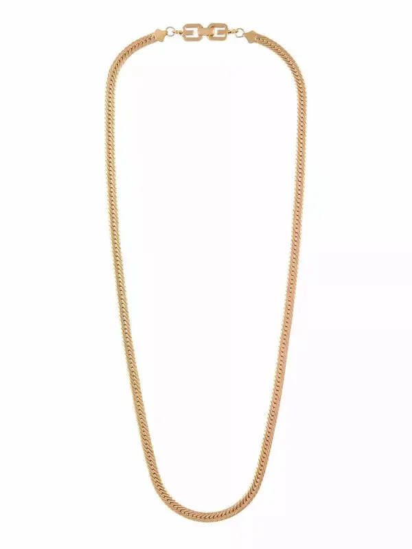 Givenchy 1980s Curb Chain Necklace - Gold
