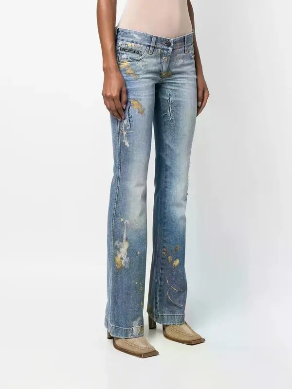 Dolce & Gabbana 2000s Paint-platter Jeans
