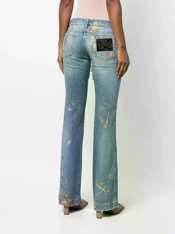 Dolce & Gabbana 2000s Paint-platter Jeans