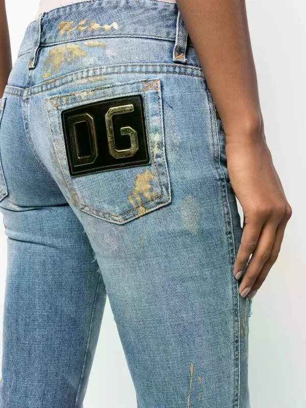 Dolce & Gabbana 2000s Paint-platter Jeans