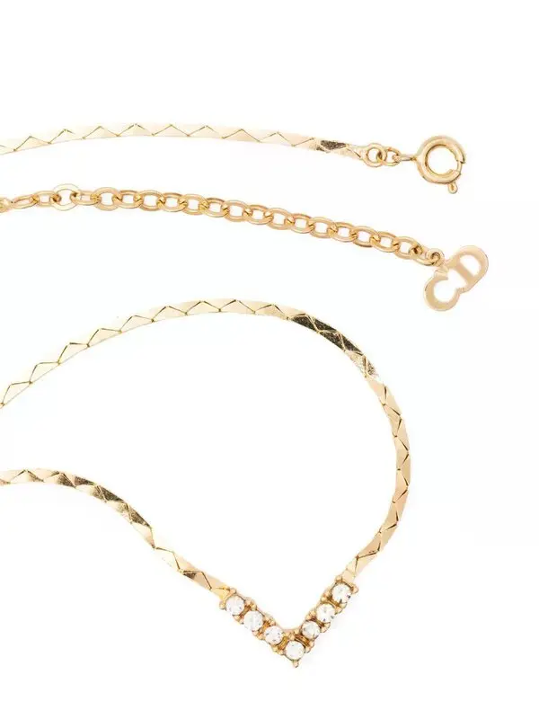 Dior 1990s Rhinestone-embellished Necklace
