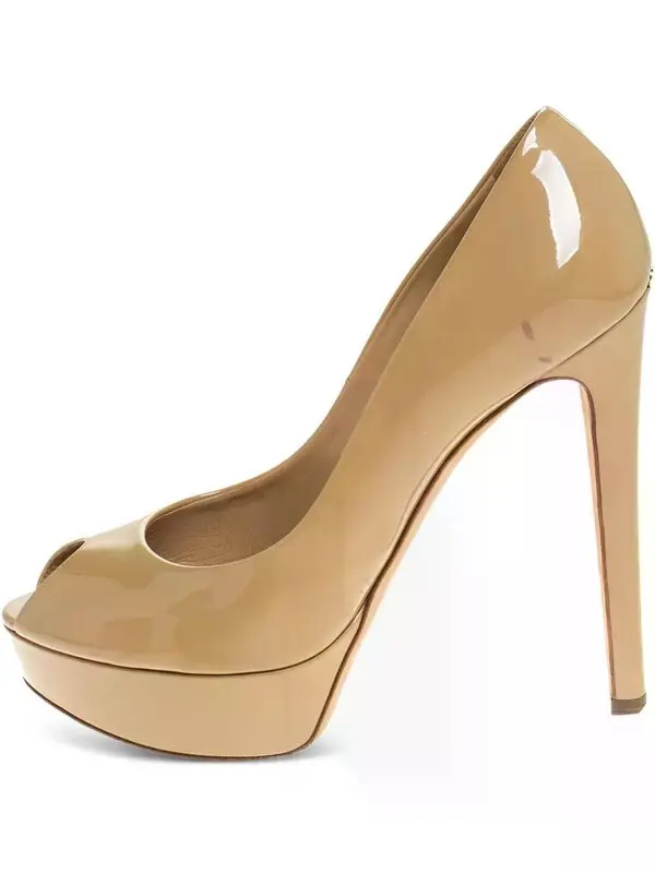 Dior 135mm Platform Peep Toe Pumps