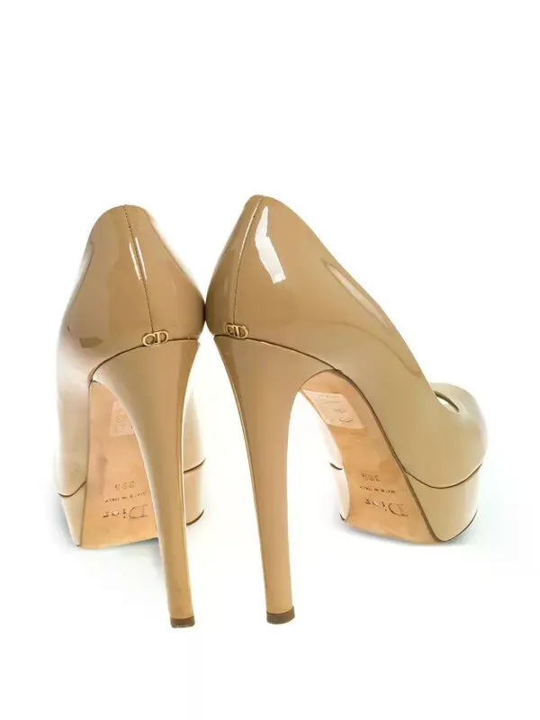 Dior 135mm Platform Peep Toe Pumps