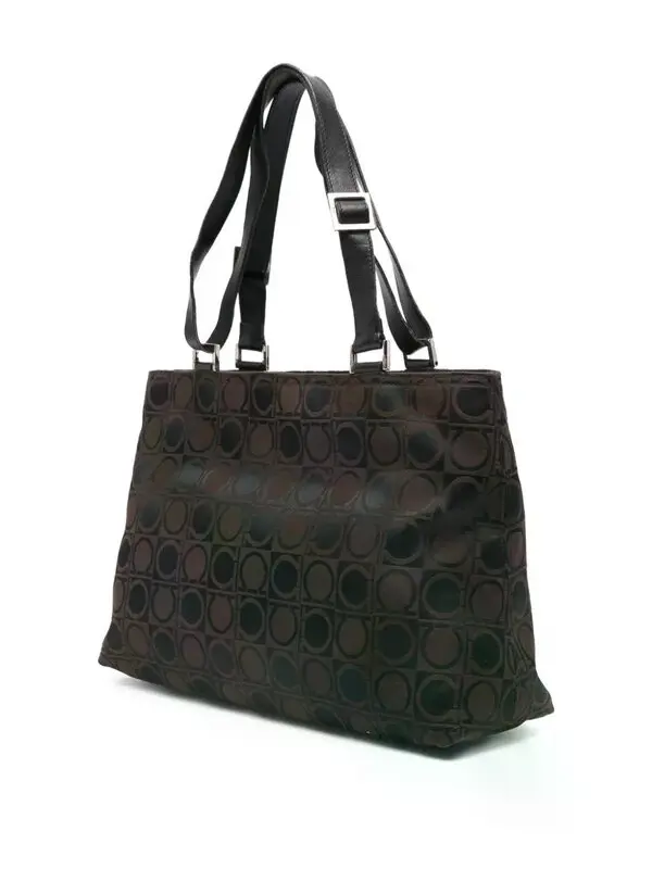 FERRAGAMO 2000s Circle-pattern Tote Bag
