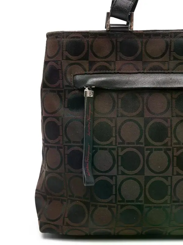 FERRAGAMO 2000s Circle-pattern Tote Bag