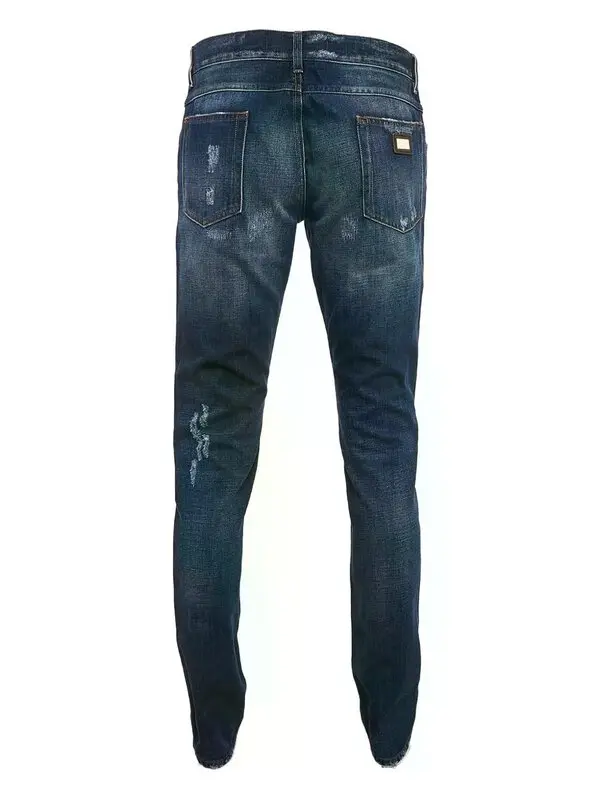 Dolce & Gabbana Distressed Cotton Jeans