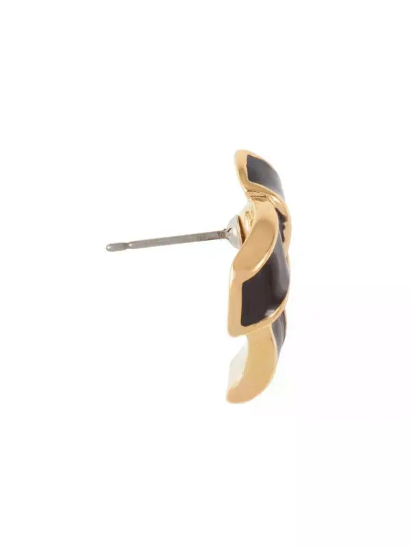 SUSAN CAPLAN 1990s Enamel-detailed Stud Earrings
