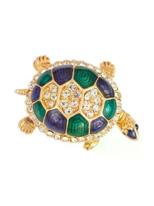 SUSAN CAPLAN 1980s Turtle Brooch