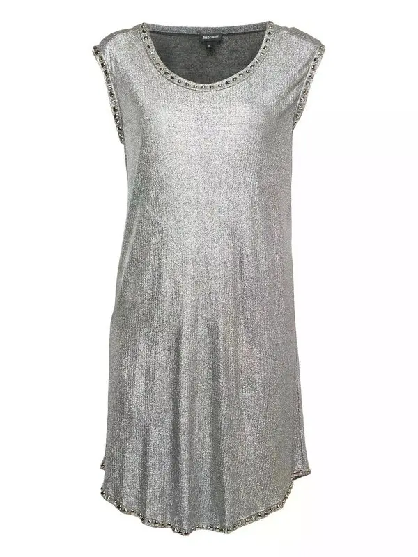 Just Cavalli Metallic-effect Midi Dress
