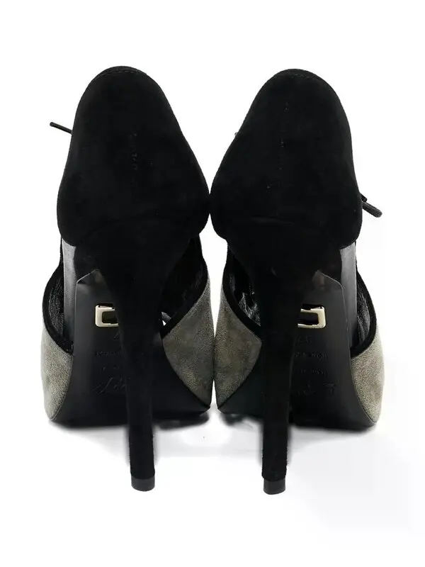 ROGER VIVIER Paneled Lace-up Stiletto Boots