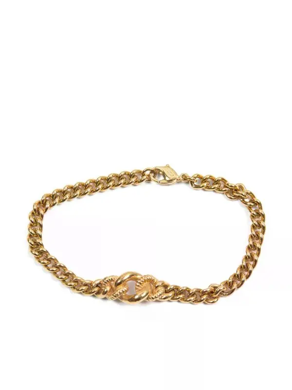 Dior 1990s Cable-chain Bracelet - Gold