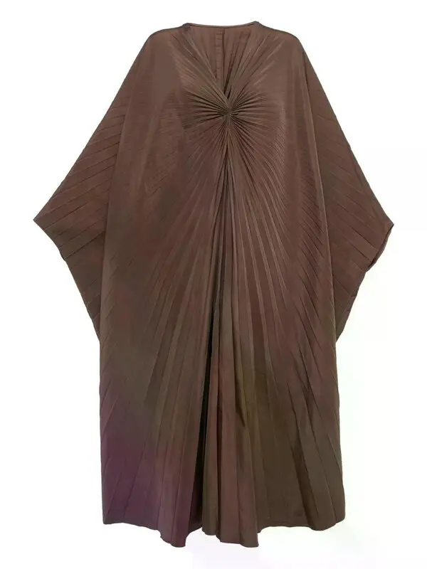 Valentino Garavani Pleated V-neck Dress