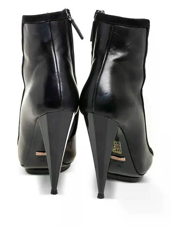 Gucci 125mm Leather Strappy Boots