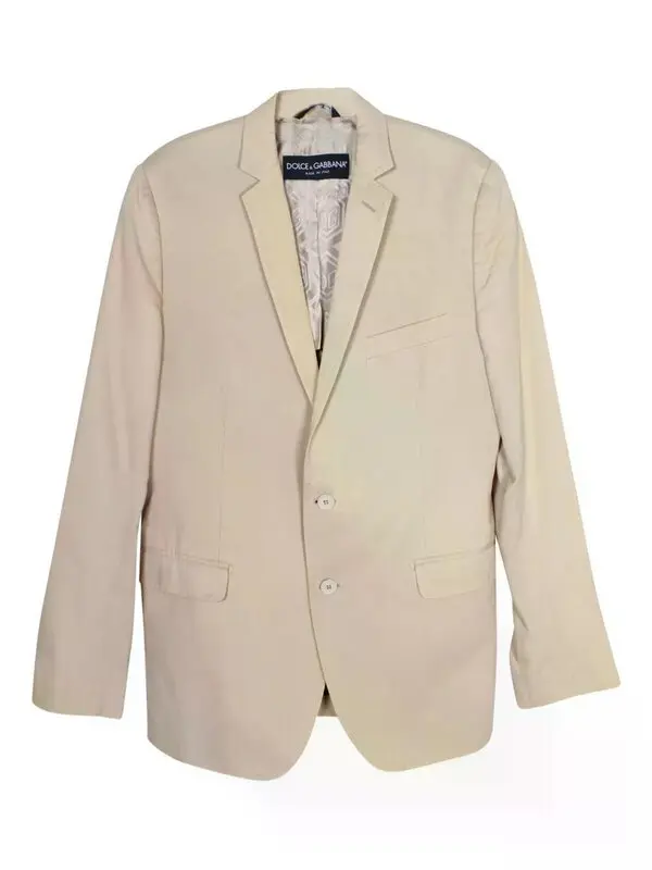 Dolce & Gabbana Single-breasted Cotton Blazer
