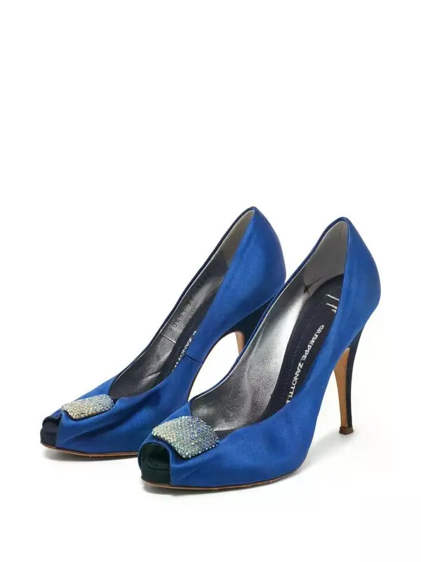 GIUSEPPE ZANOTTI 110mm Embellished Peep-toe Pumps
