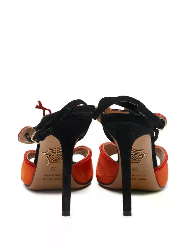 CHARLOTTE OLYMPIA 100mm Embroidered-design Sandals