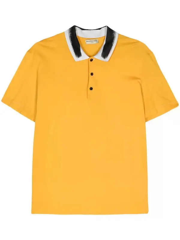Balenciaga 2010s Cotton Polo Shirt - Yellow