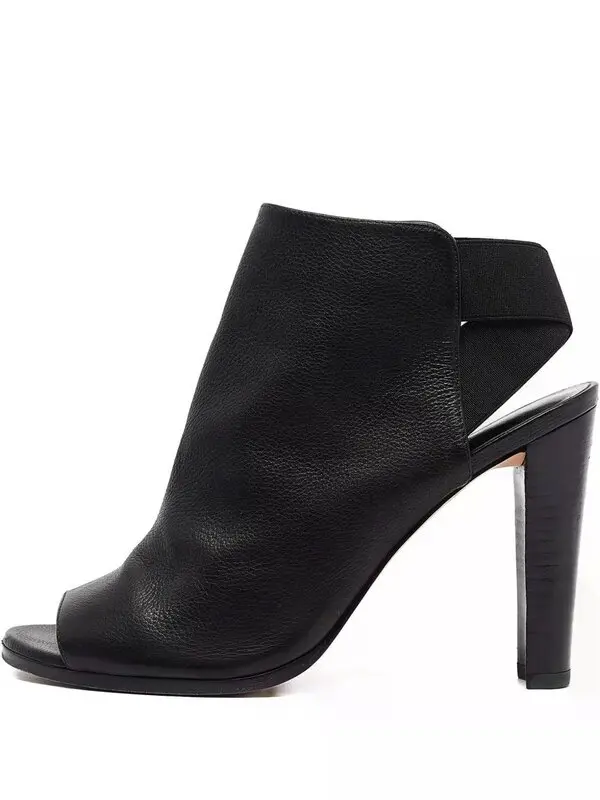 STUART WEITZMAN Peep-toe Leather Boots