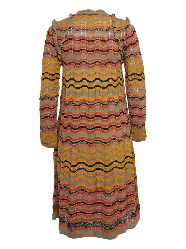 Missoni Wave-patterned Long-sleeve Dress - Neutrals