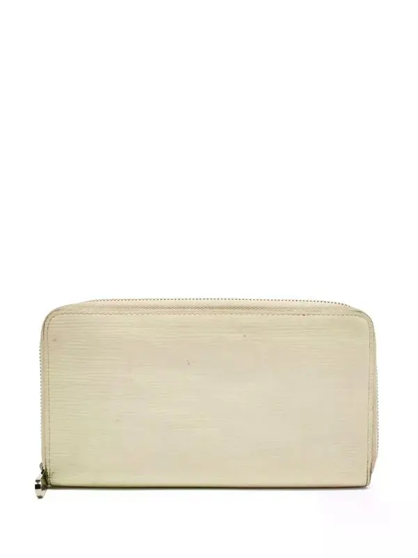 LOUIS VUITTON Zippy Leather Wallet - White