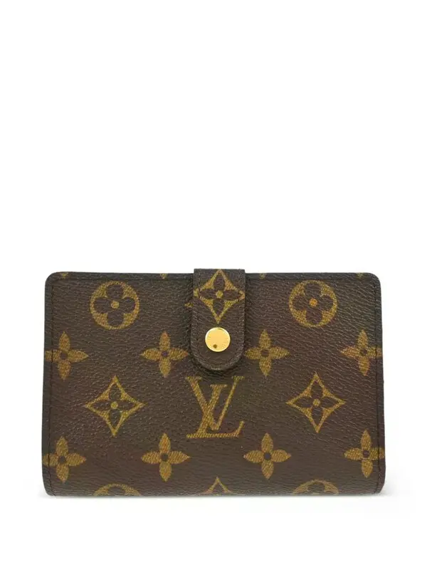 LOUIS VUITTON 2002 Monogram Canvas French Wallet - Brown