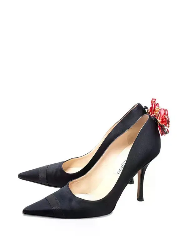 JIMMY CHOO 100mm Satin Pointed-toe Pumps