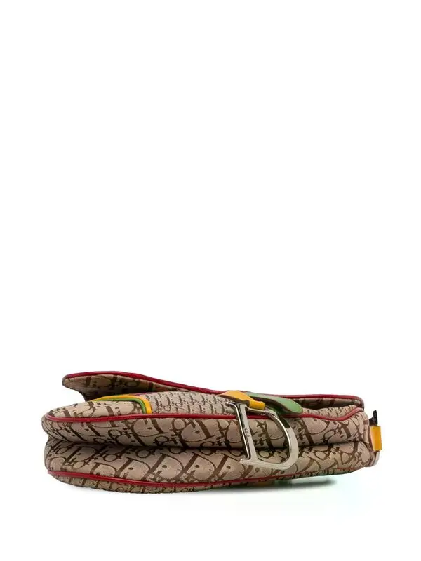 Dior Diorissimo Rasta Saddle Bag - Brown