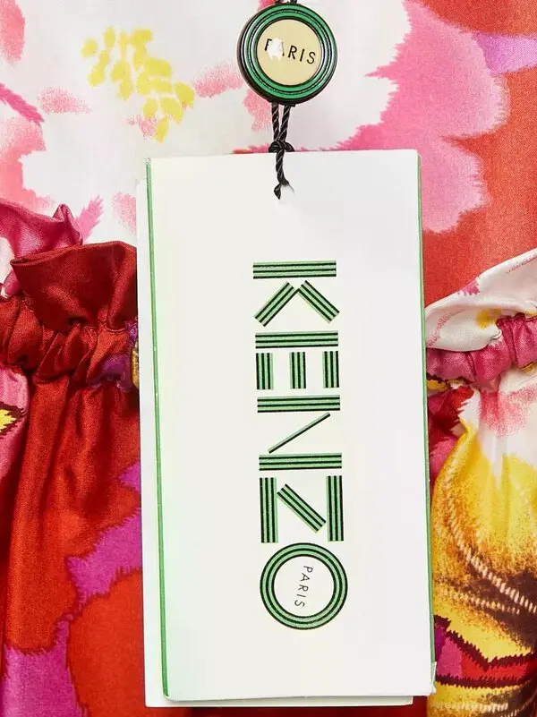 Kenzo Floral-print Silk Skirt