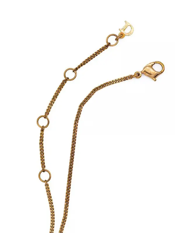 Dior 1990s Saddle Pendant Necklace
