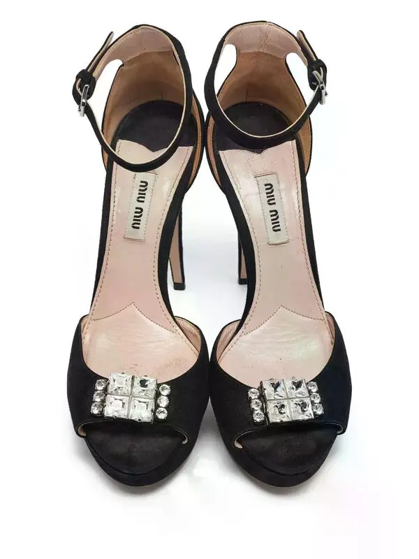 Miu Miu 130mm Leather Heeled Sandals