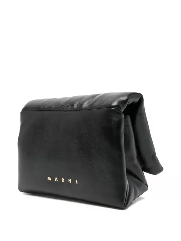 Marni Prisma Leather Clutch Bag - Black