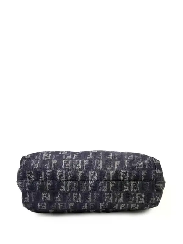 Fendi 2000-2010 Zucchino Denim Tote Bag - Blue