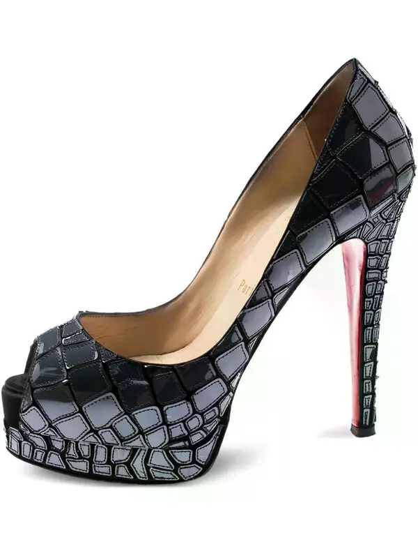 CHRISTIAN LOUBOUTIN 130mm Crocodile-embossed Pumps